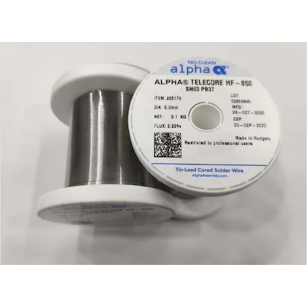 Alpha Telecore HF-850 63/37 0,3mm Tel Lehim - sanayipazari.com