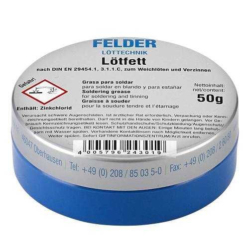 Felder Lötfett Lehim Pastası 50gr - sanayipazari.com