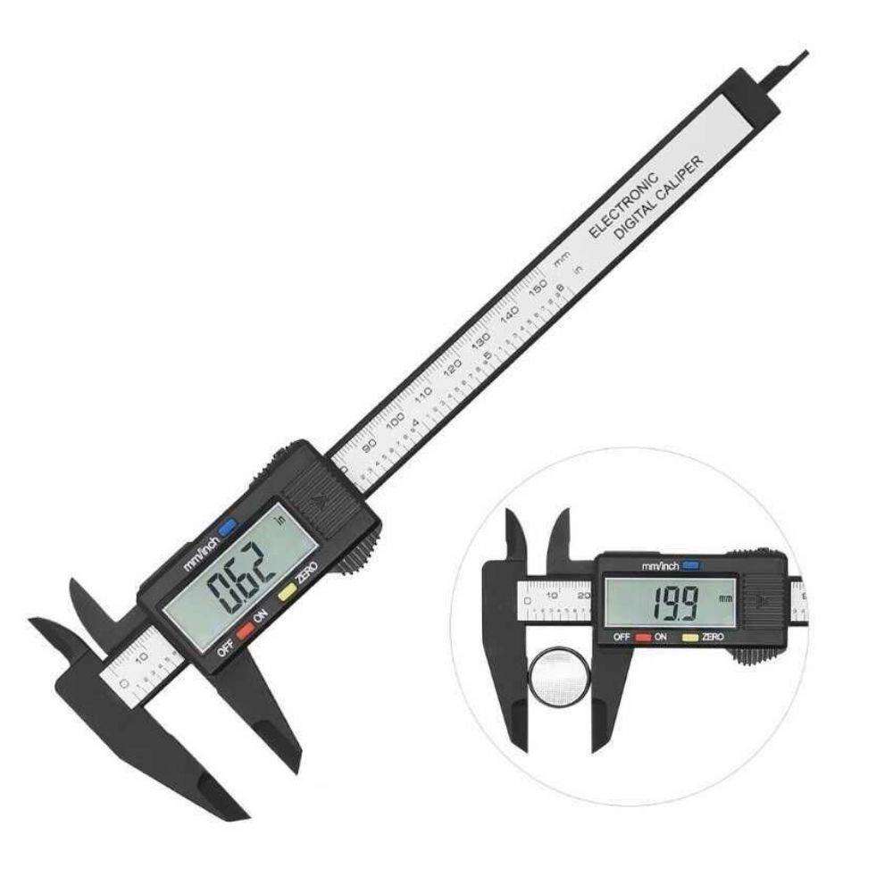 150mm Dijital Kumpas (Karbon Fiber) - sanayipazari.com
