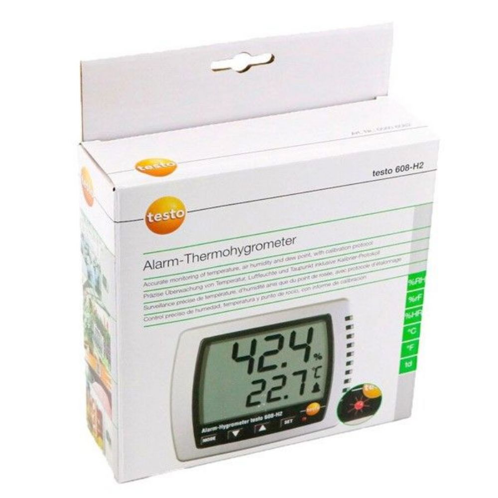 Testo 608-H2 Sıcaklık ve Nem Ölçer (Çok Hassas) Alarmlı - sanayipazari.com