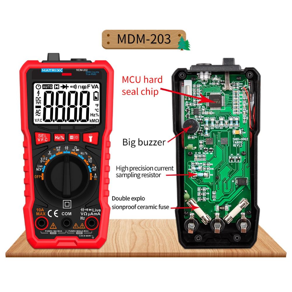 Matrix MDM-203 Dijital TRMS Multimetre - sanayipazari.com