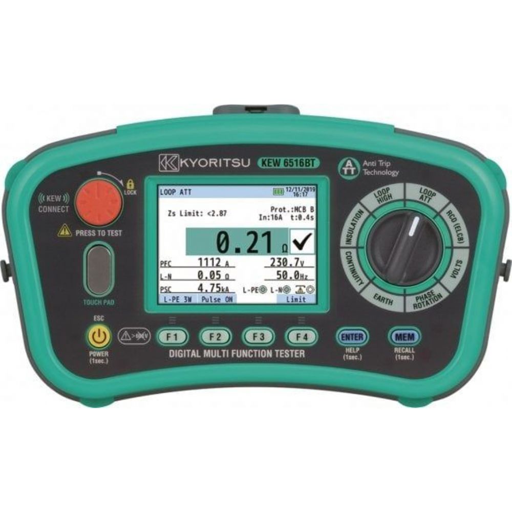 KEW 6516BT Kyorıtsu 10 Fonksiyonlu İç Tesisat Test cihazı ...