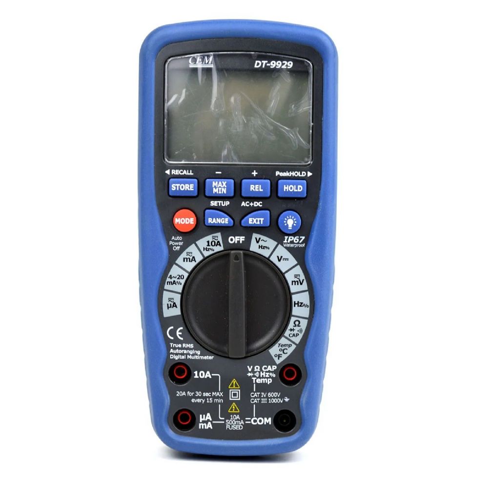 CEM DT-9929 IP67 TRMS Endüstriyel Multimetre - sanayipazari.com