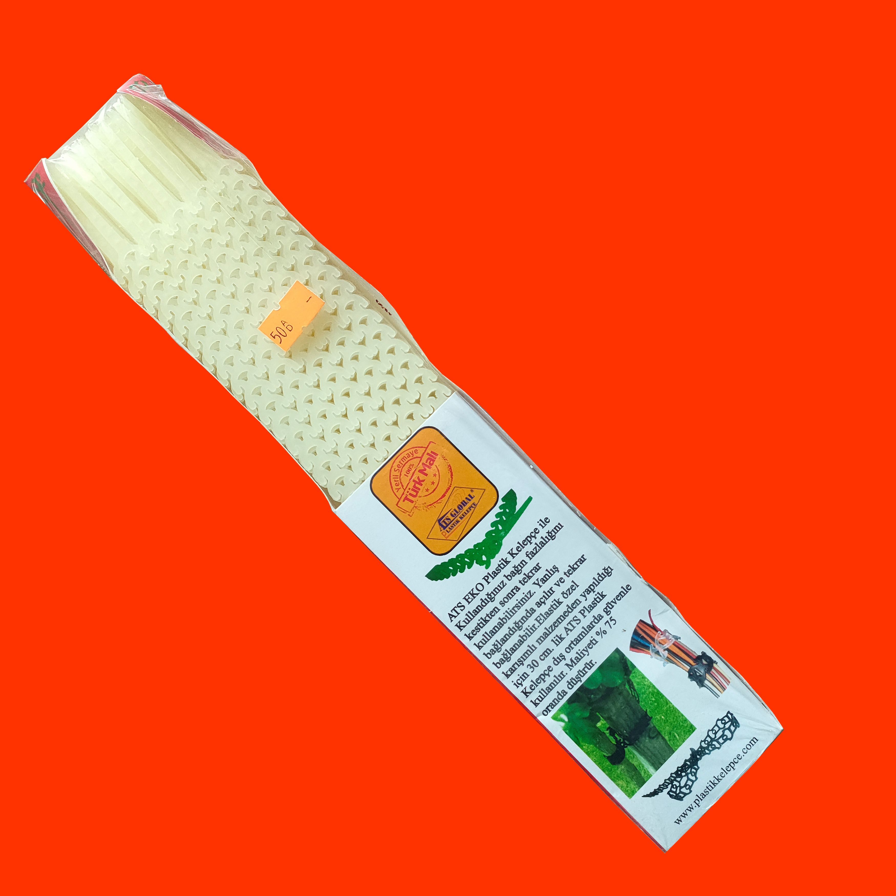 Kablo Bağı özel Esnek Plastik Kelepçe 10x300 Mm 50 Adet Natürel Beyaz